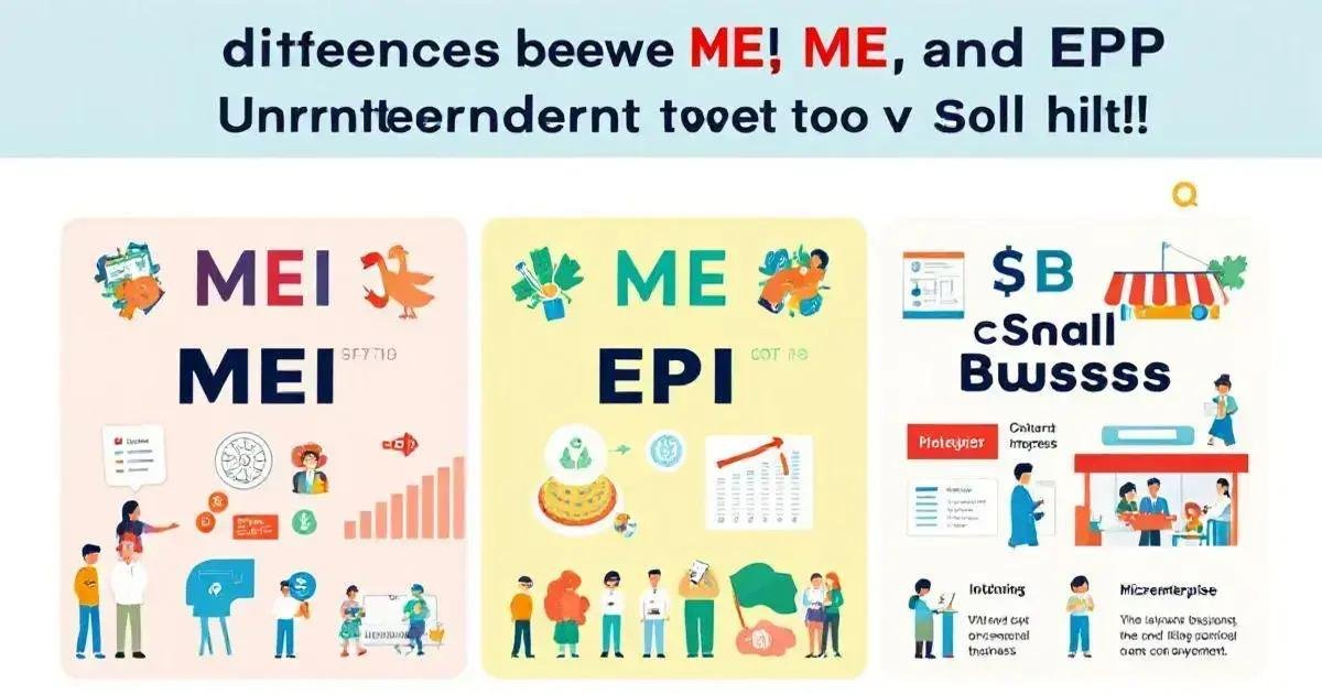 Diferenças entre MEI, ME e EPP: Entenda de uma vez por todas!